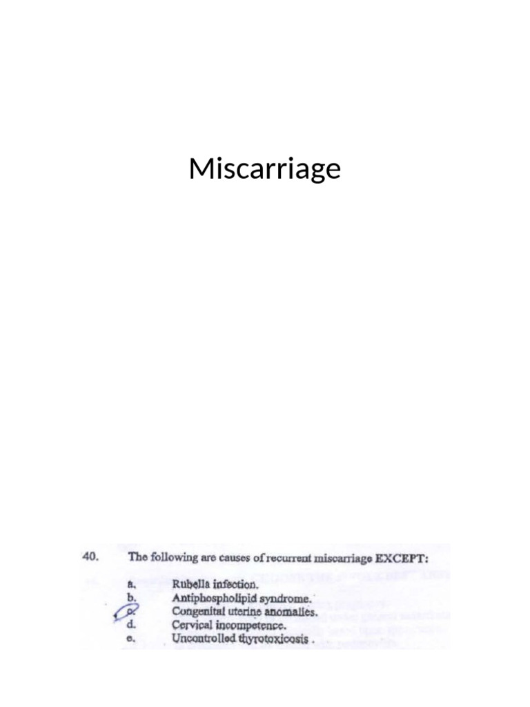 Miscarriage | PDF