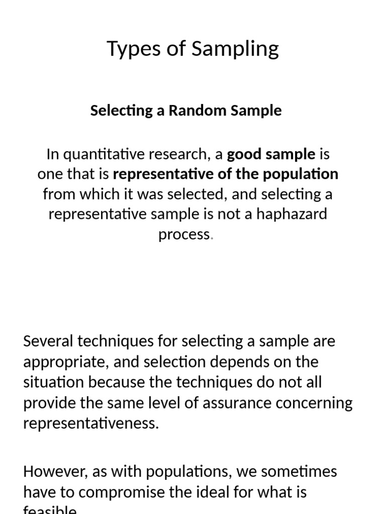 Classification of Sampling (Probability Based) (Cresswell) | PDF | Sampling (Statistics ...