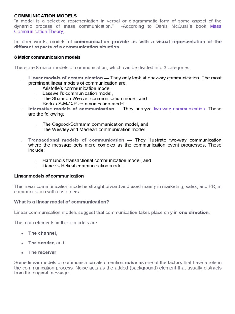 INTRO TO COMM | PDF | Communication | Mass Media