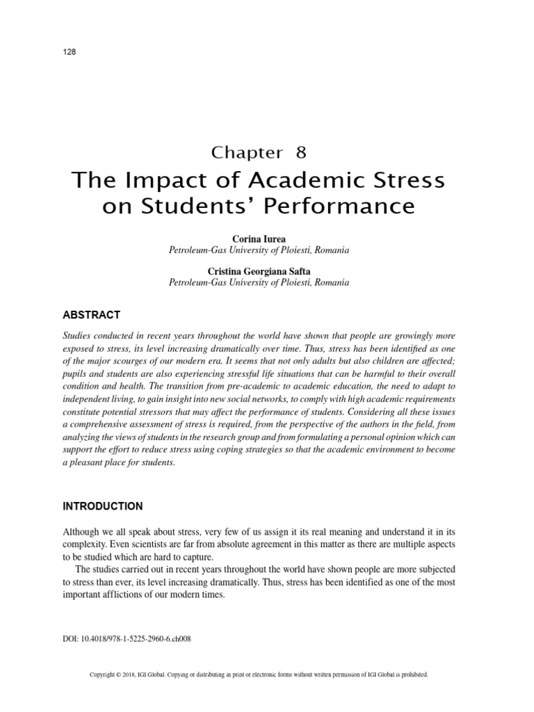The Impact of Academic Stress On Student | PDF | Stress (Biology ...