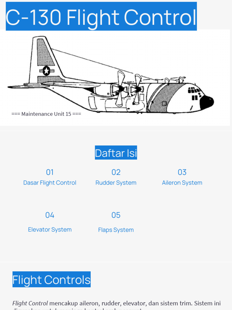 Flight Control C-130 | PDF