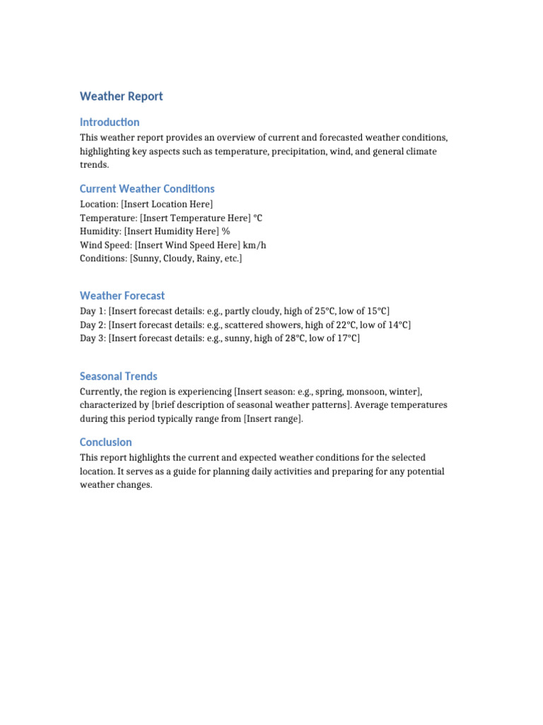 Weather Report | PDF | Technology & Engineering