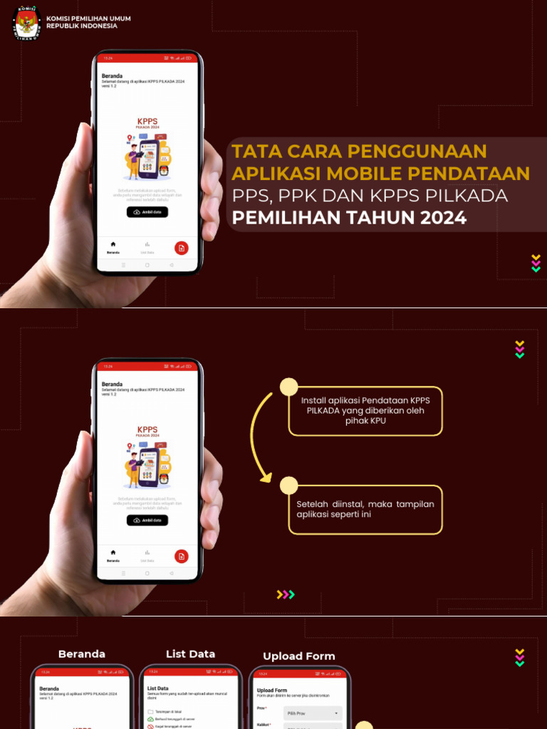 Panduan Aplikasi Pendataan KPPS 2024 | PDF