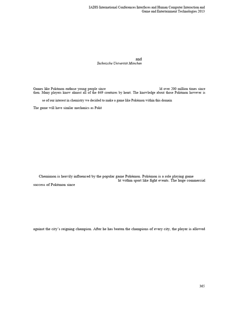 Chemimon - Serious Game For Learning The Basic Chemical Reaction ...