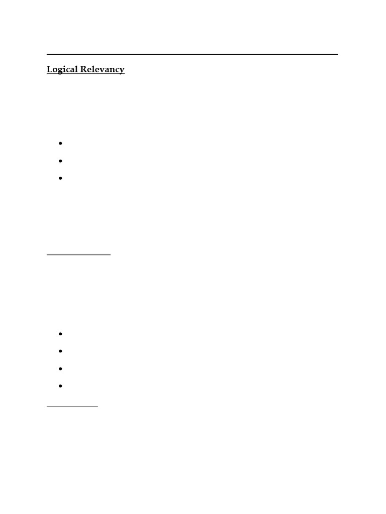 Relevance and Admissibility in Law | PDF | Relevance (Law) | Evidence