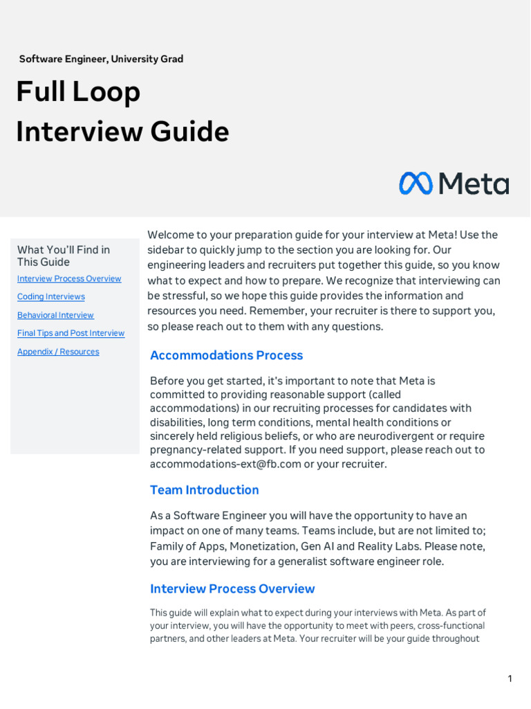 SWE - University Grad - Full Loop - Access - v1 | PDF | Computing | Computer Programming