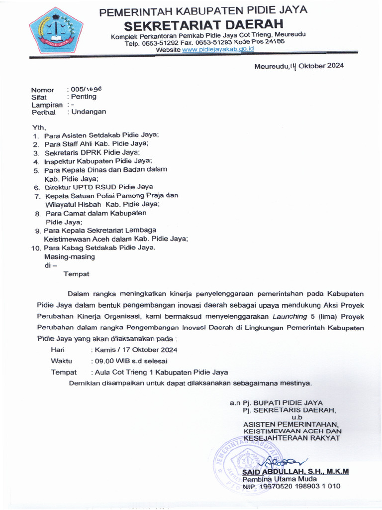 Undangan Launching | PDF