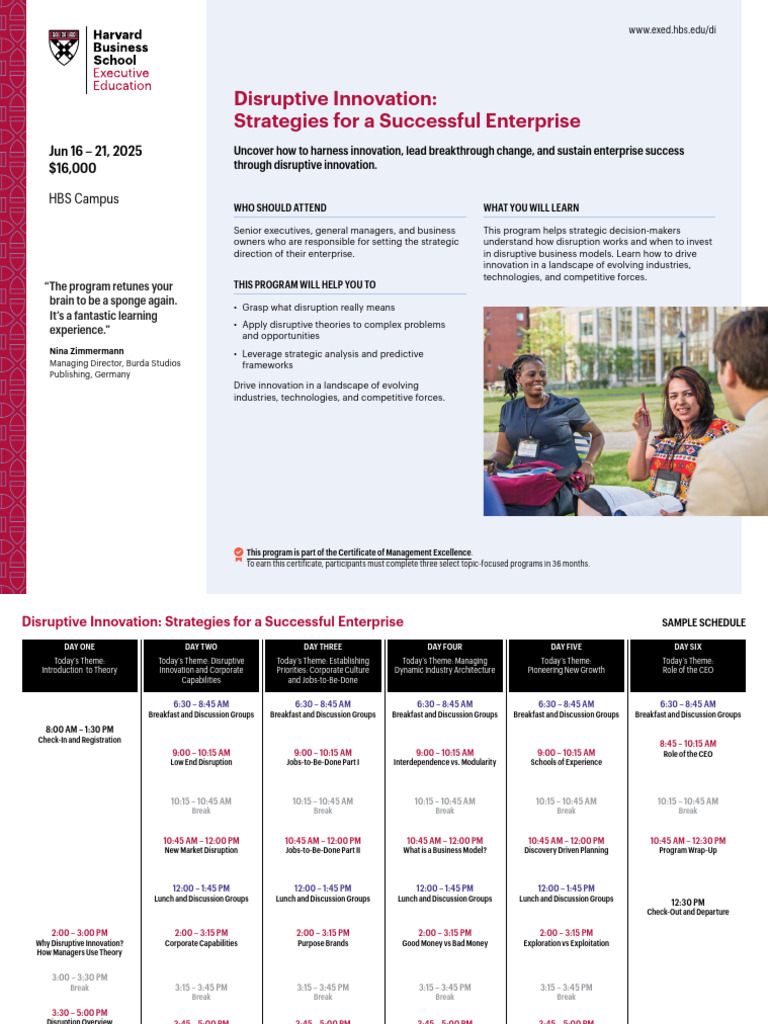 Disruptive Innovation Brochure | PDF | Discrimination | Social Psychology