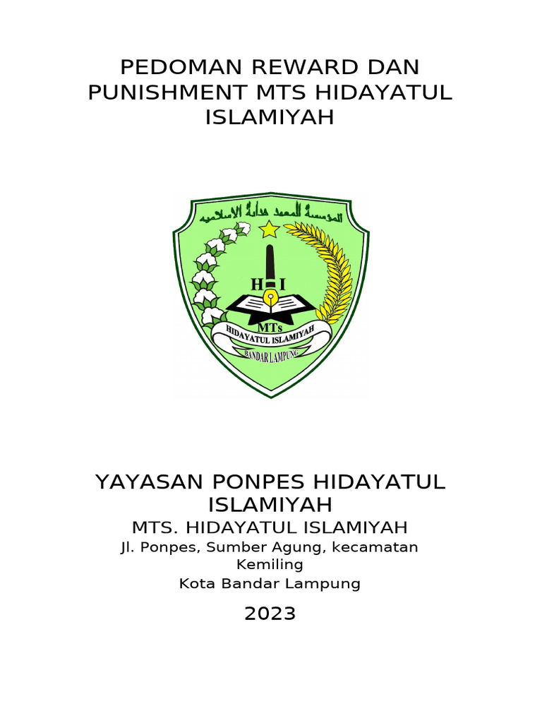 Pedoman Reward dan Punishment MTS | PDF