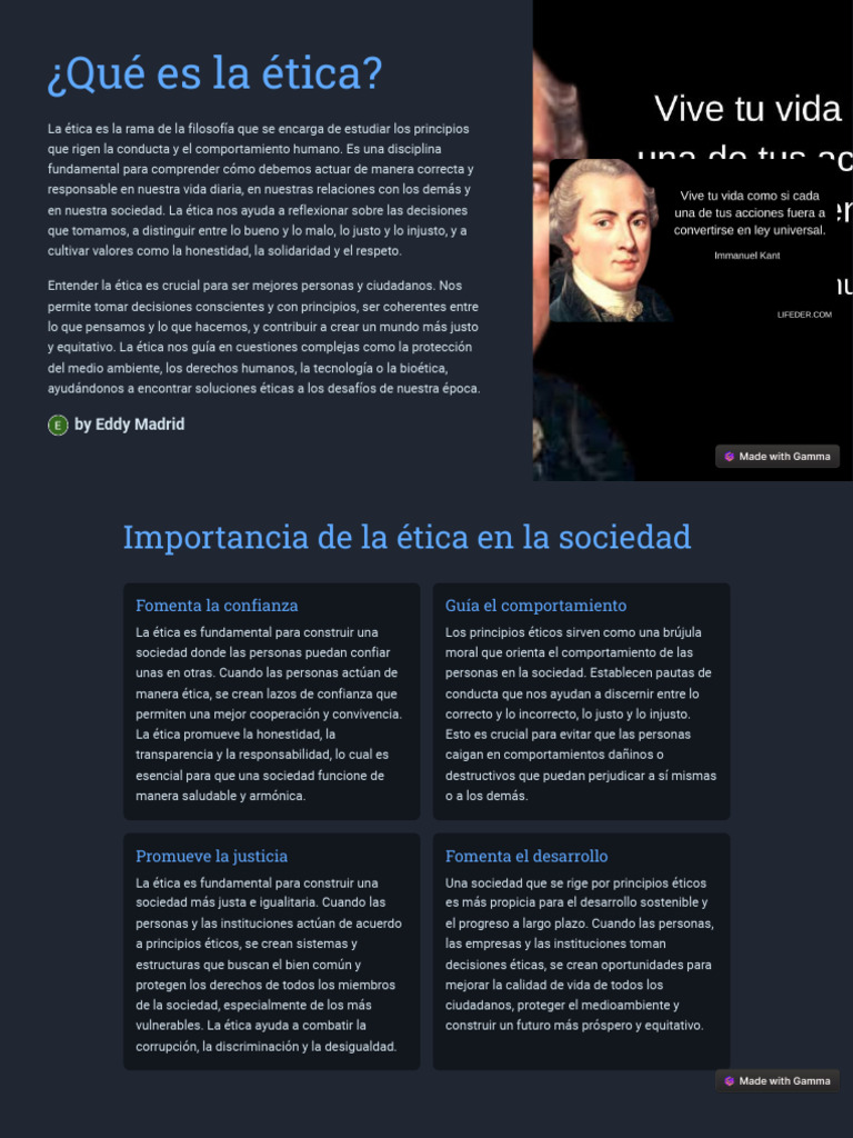 Que Es La Etica | PDF | Sociedad | Business