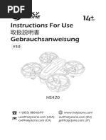 E88 Pro Drone Manual Eng | PDF | Battery Charger | Unmanned Aerial Vehicle