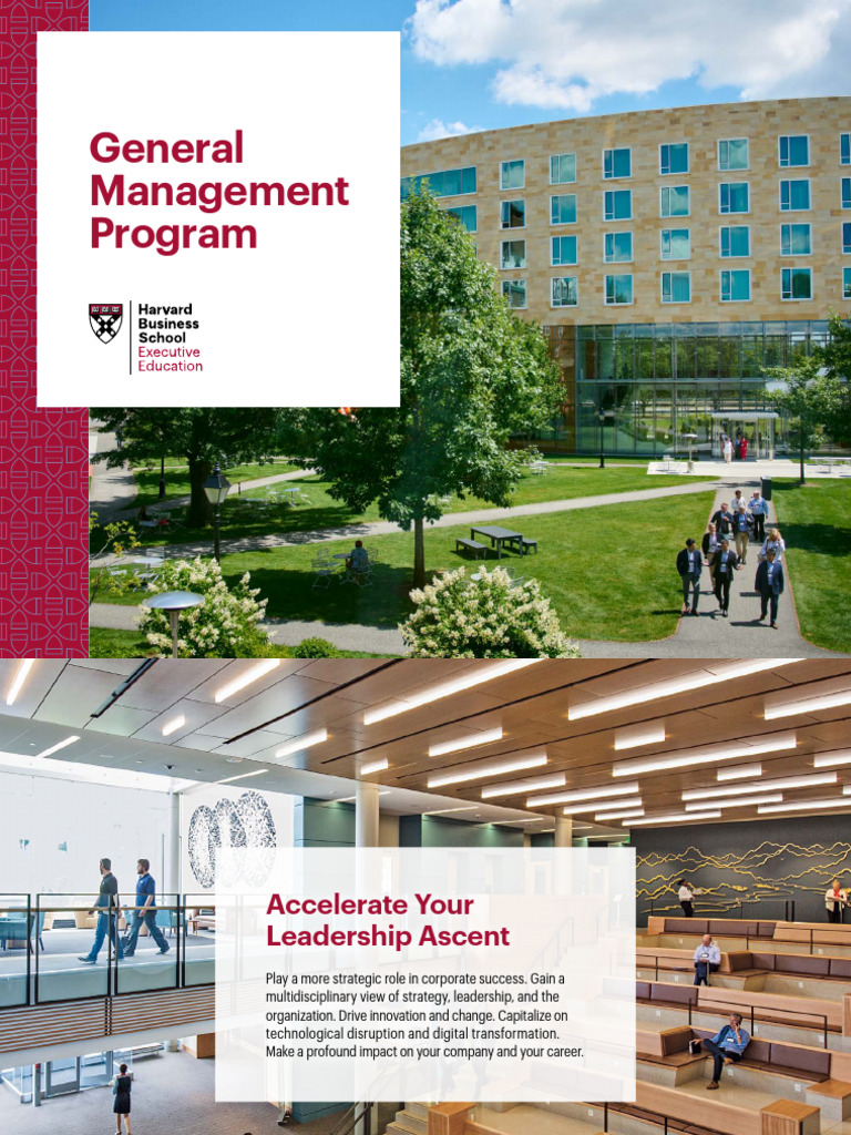General Management Program Brochure | PDF | Negotiation | Marketing ...
