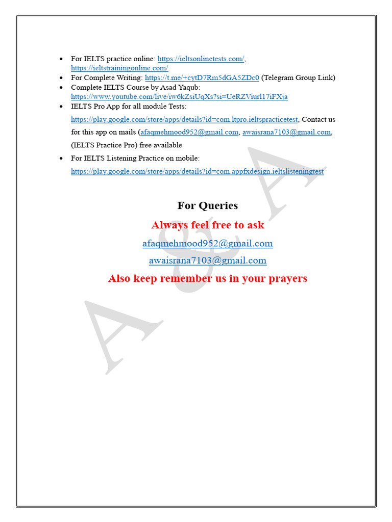 Ielts Preparation Pdf