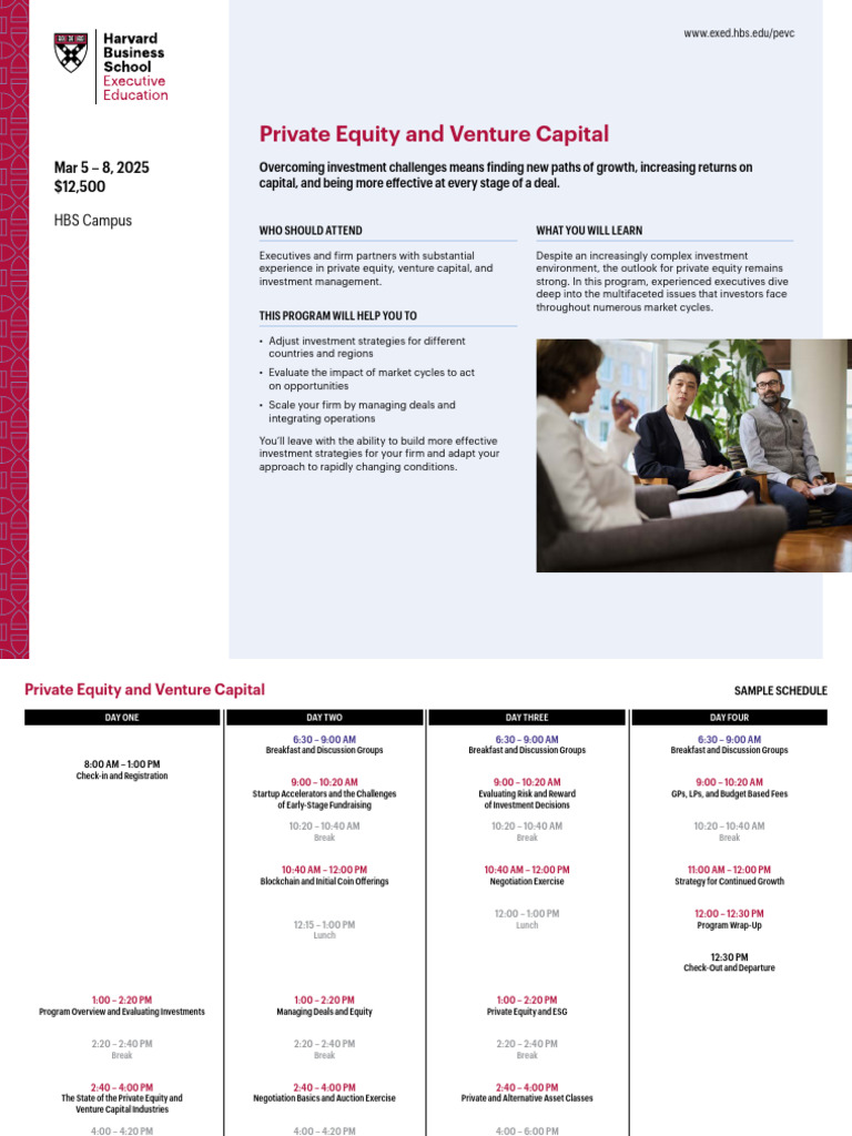Private Equity Venture Capital Brochure | PDF | Venture Capital ...