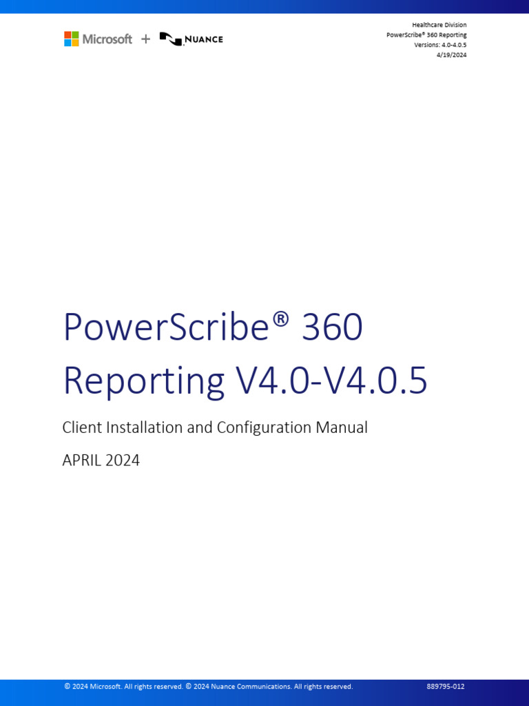 Client Installation and Configuration Manual - April 2024 | PDF | Installation (Computer ...