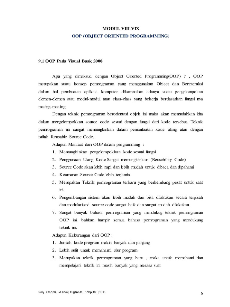 Jurnal OOP | PDF