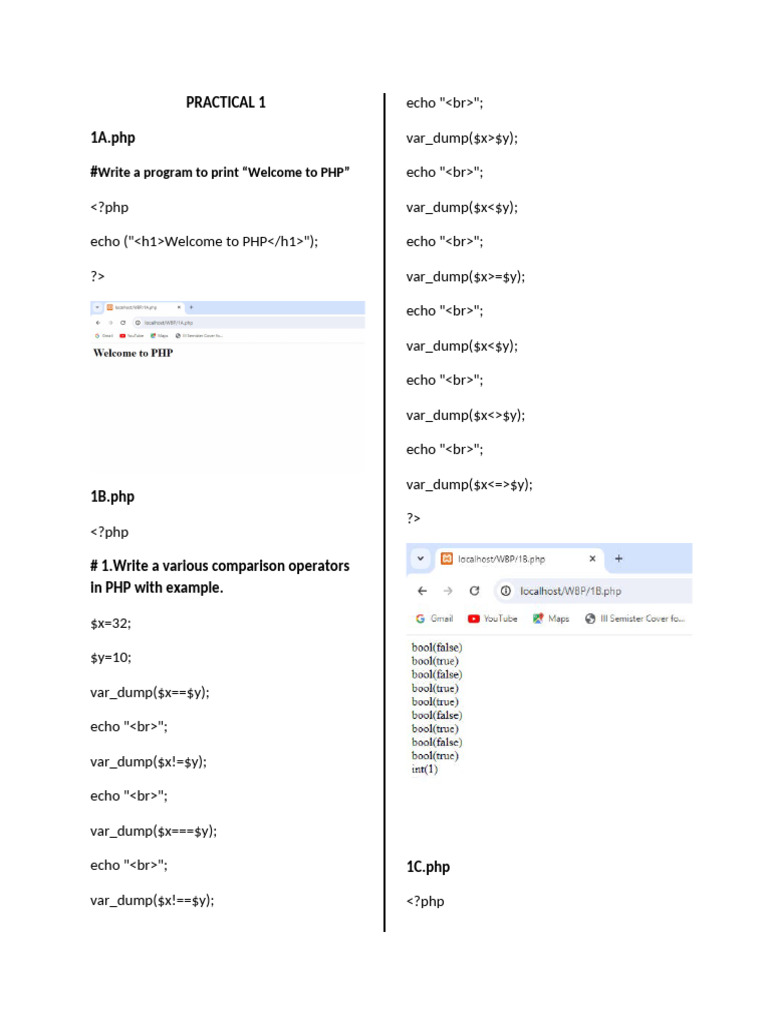 WBP Practical 1 | PDF
