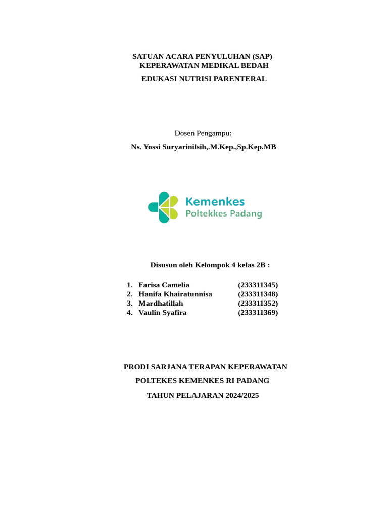 Sap Kelompok 4 (KMB) | PDF