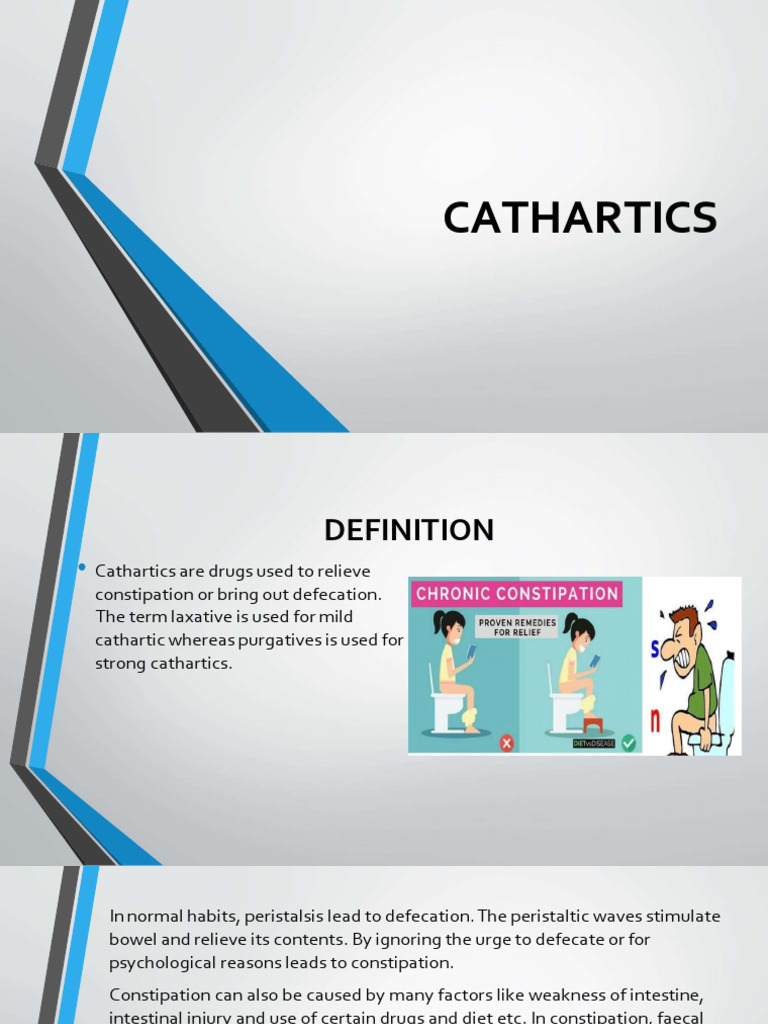 CATHARTICS (1) | PDF | Constipation | Chemical Substances