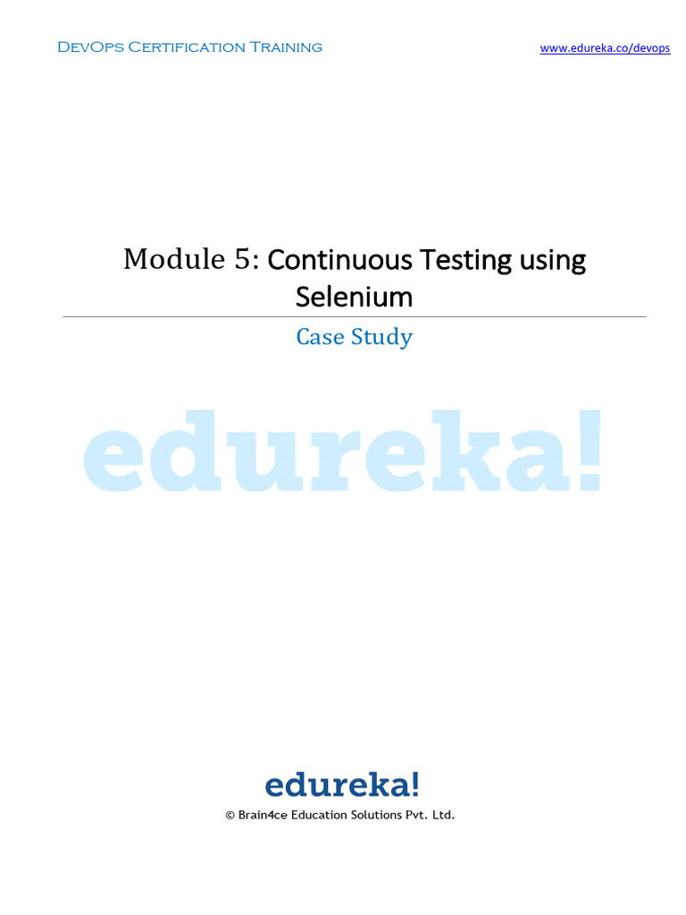 Continuous Integration With Selenium | PDF Continuous Integration With Selenium | PDF