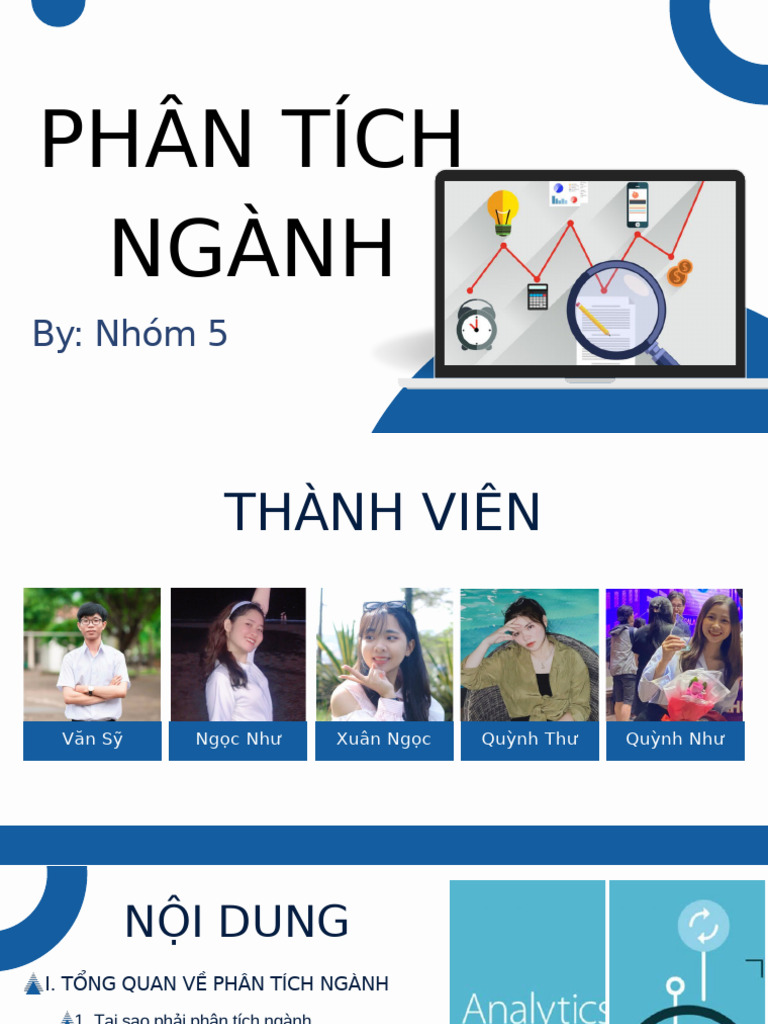 Bài Thuyết Trình Phân Tích Ngành Của Nhóm 5 | PDF