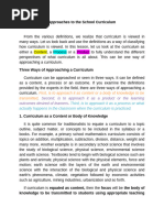 BASIC Principles of Curriculum Content | PDF