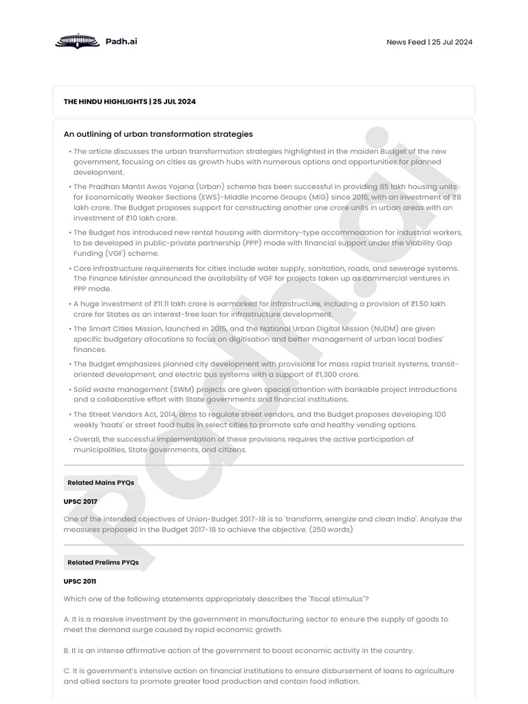 Urban Transformation Strategies | PDF | Public–Private Partnership ...