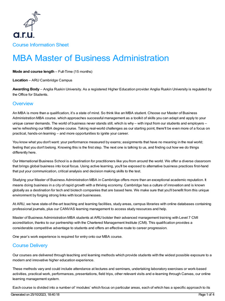 Course Information Sheet CIS P1025FCAM02 004 | PDF | Entrepreneurship ...