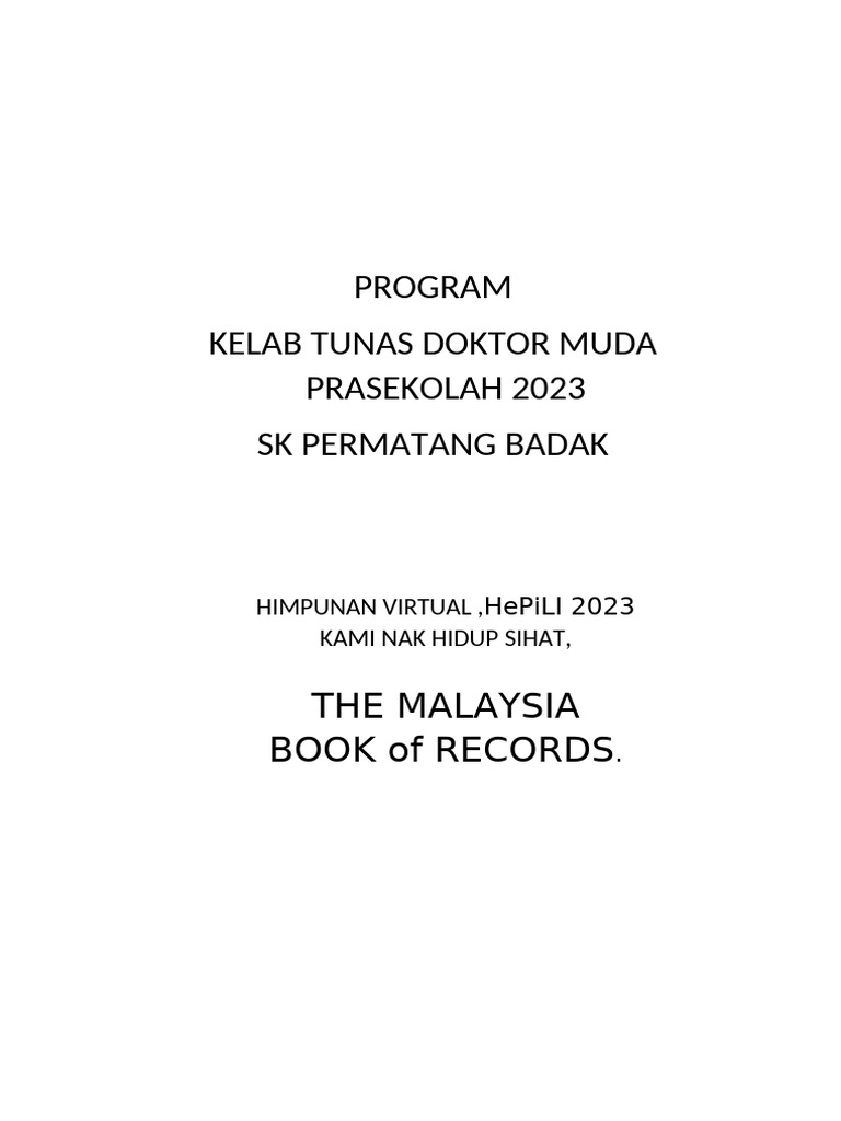 Hepili Virtual Tunas Doktor Muda | PDF