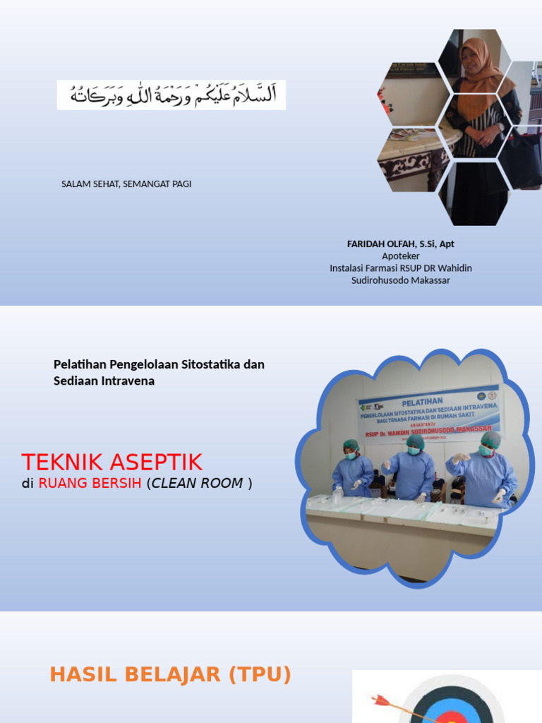 Pelatihan Aseptik Dispensing 2024 Ida | PDF | Kesehatan Holistik | Sains & Matematika