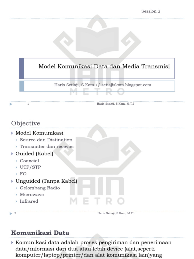 Materi Bab-2 Model Komunikasi Dan Media Transmisi | PDF
