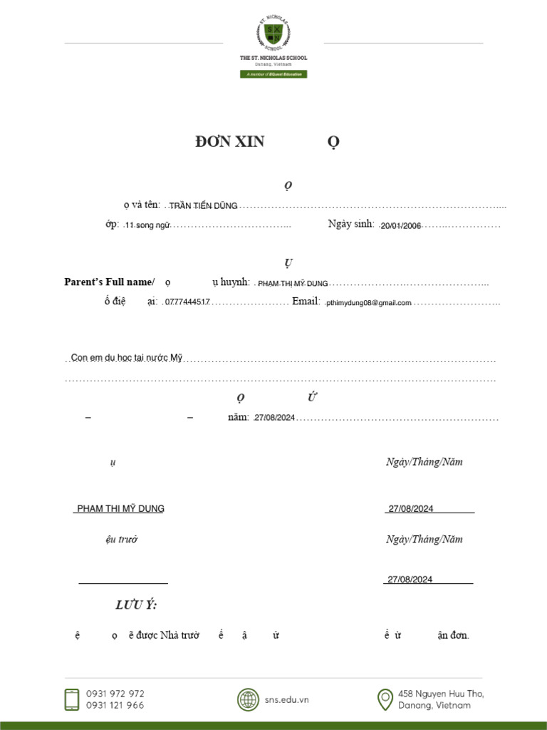 SNS - School Dropout Form - Update 2024 | PDF