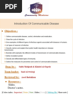 COMMUNICABLE DISEASES Lecture | PDF | Infection | Epidemiology