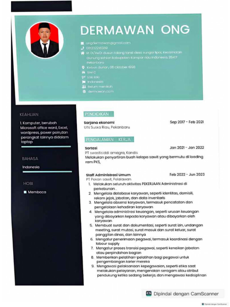 CV DERMAWAN - 11zon | PDF