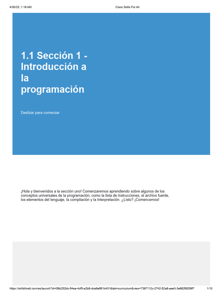 1.1 Introduccion A La Programacion | PDF | Lenguaje de programación | Programación de computadoras