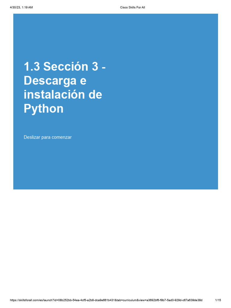 1.3 Descarga e Instalacion | PDF | Archivo de computadora | Python (lenguaje de programación)