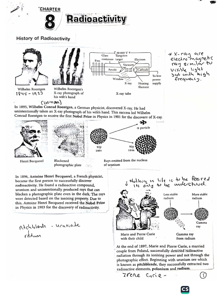 CHP 8 Radioactive Form 3 Science | PDF