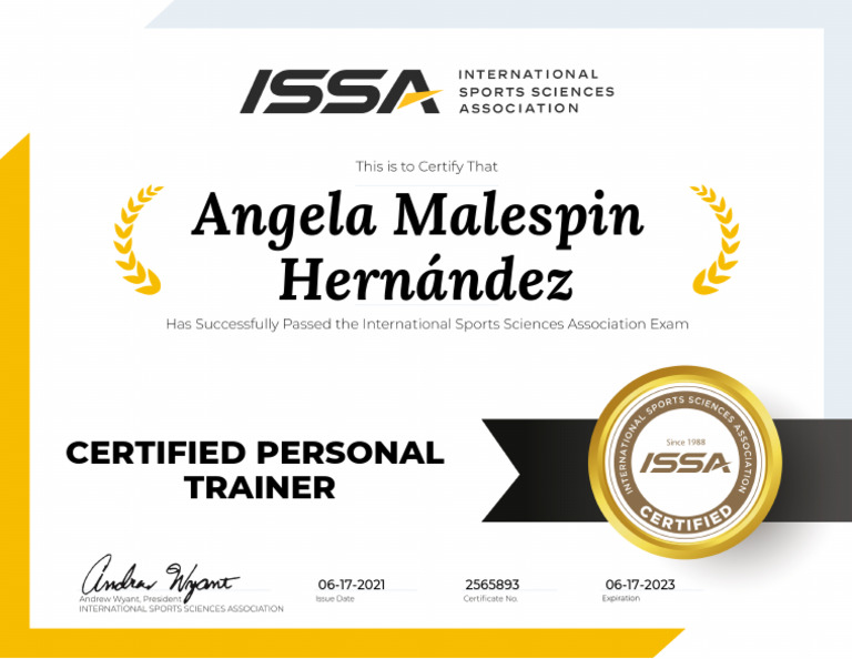 ISSA Certified Personal Trainer Certification | PDF