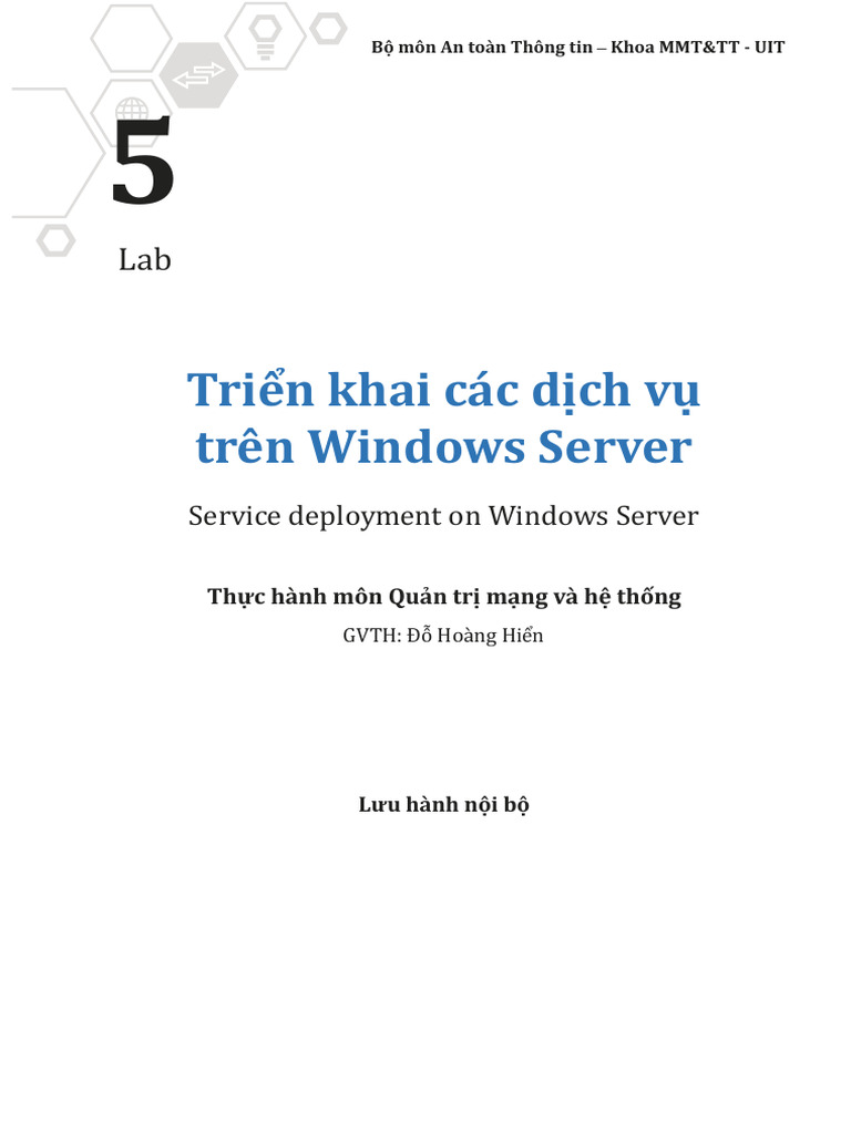 Lab 5 - Service Deployment On Windows Server | PDF