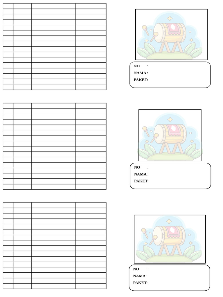 Kartu Arisan Sembako | PDF