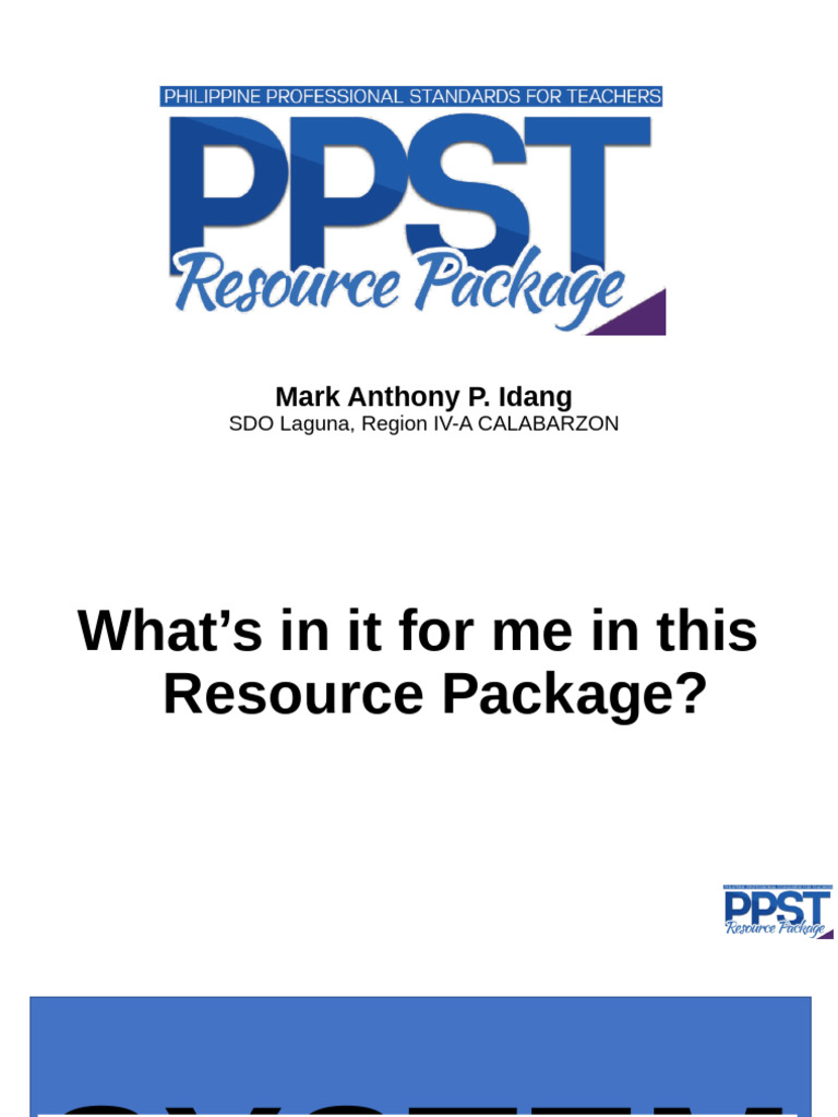 SESSION 2 - Alignment of PPST To Other Systems | PDF | Differentiated ...