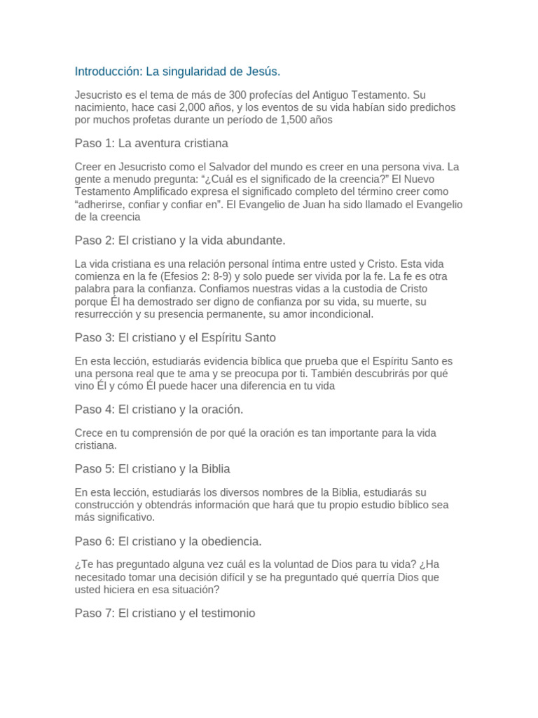 Vida Cristiana | PDF | Jesús | Cristo (título)