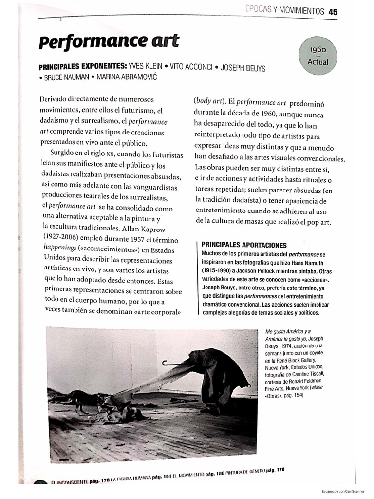 Minimalismo, Performance Art y Arte Conceptual | PDF