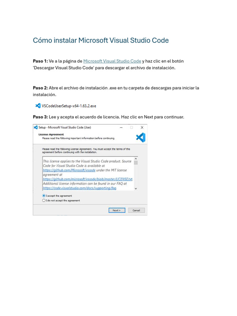 Guia Instalacion Visual Studio Code | PDF | Crecimiento personal y profesional | Negocios