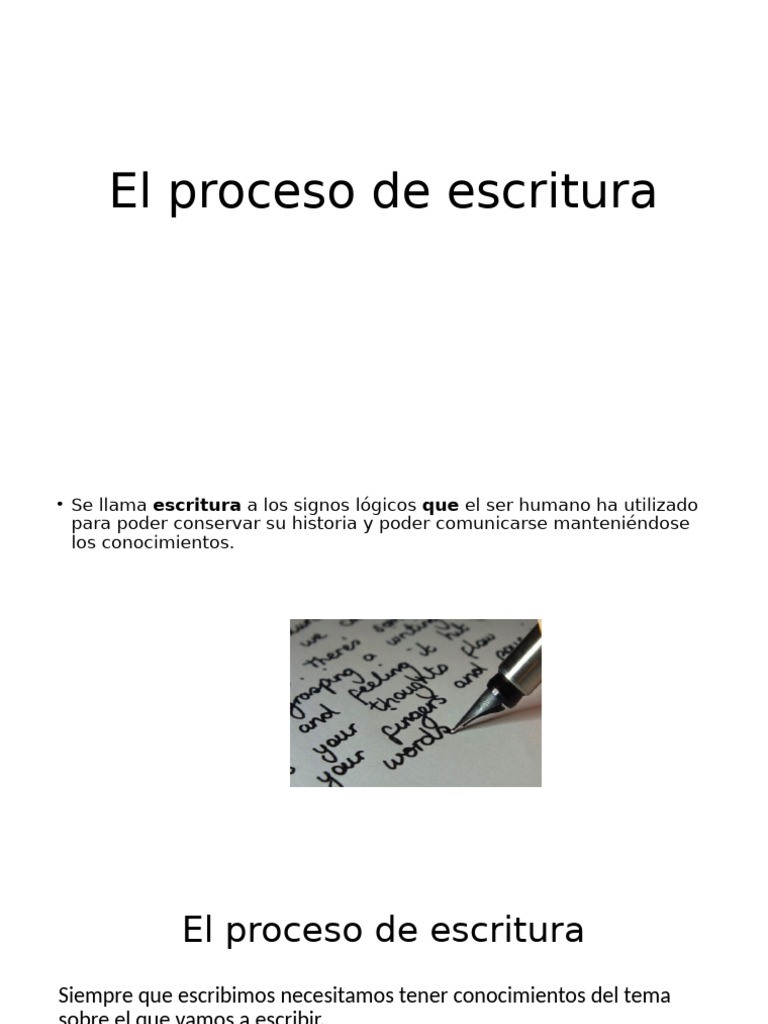 El Proceso de Escritura | PDF | Crecimiento personal y profesional