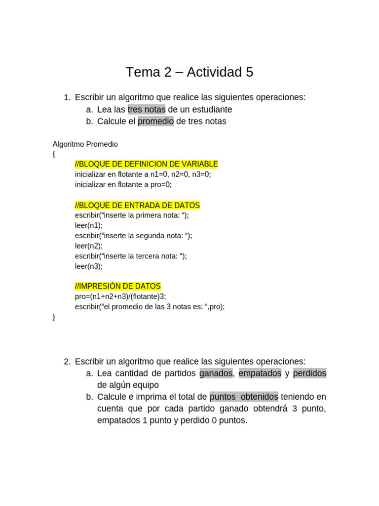 Actividad 5 - Algoritmo | PDF | Algoritmos | Triángulo