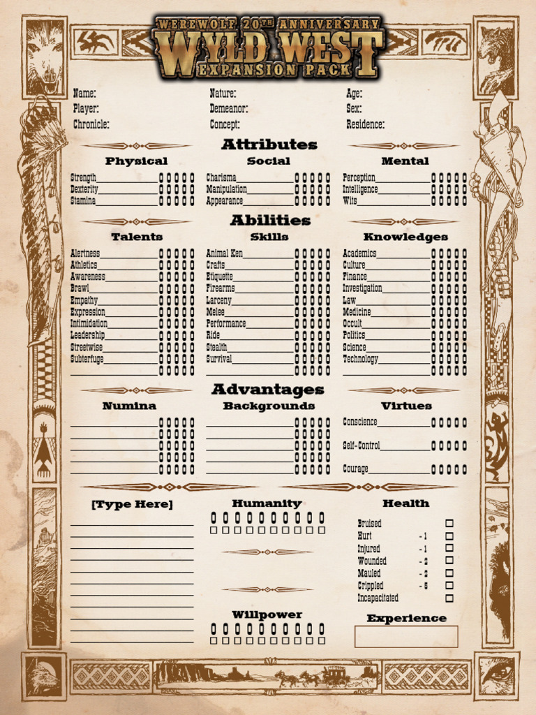 W20 WyldWest Mortal 4-Page Interactive | PDF