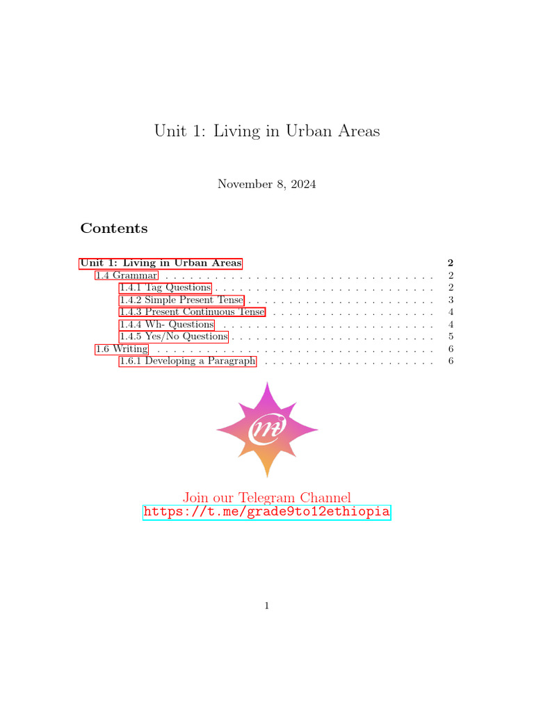 Grade 9 Urban Grammar Guide Pdf Question Verb