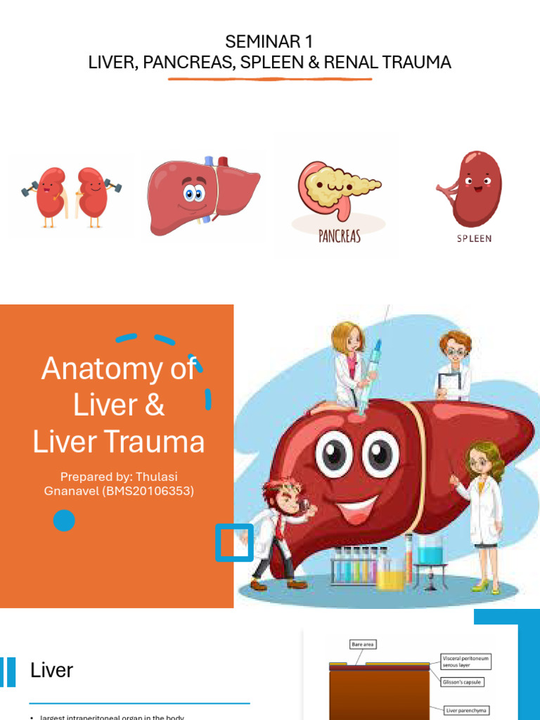 S1 Liver, Pancreas, Spleen, Renal Trauma | PDF | Pancreas | Liver