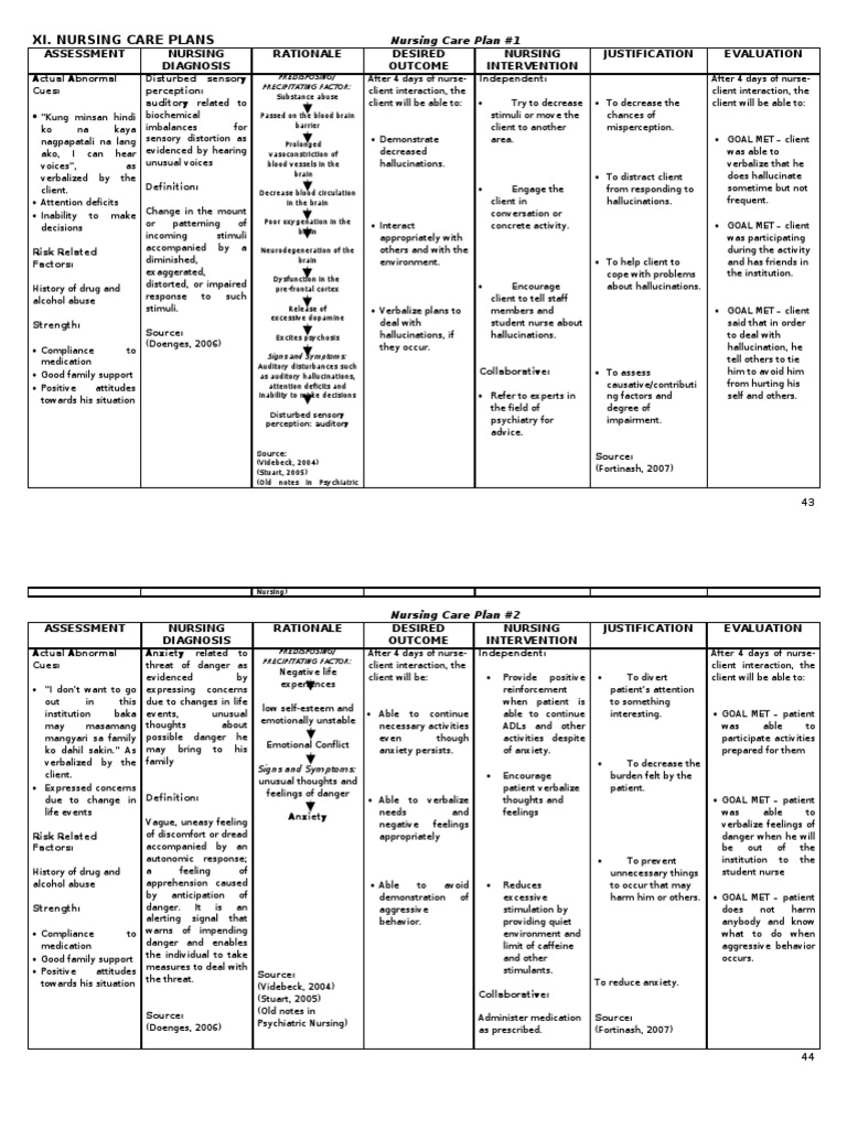 5 NCP | Hallucination | Substance Abuse